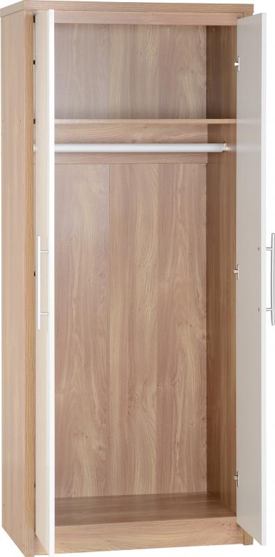 Credit Crunch Carpets Nottingham - Seville 2 Door Wardrobe Light Oak ... Credit Crunch Carpets Nottingham - Seville 2 Door Wardrobe Light Oak ...
